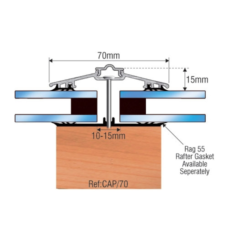 Capex 70 Concealed Glazing Capping Bars